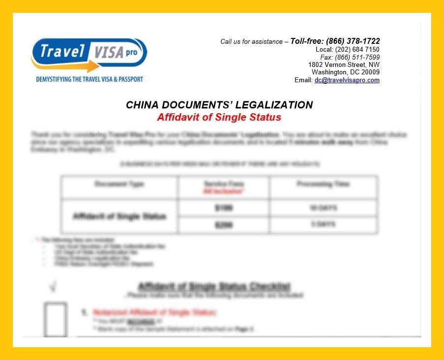 CHINA LEGALIZATION FOR SINGLE STATUS – Law Looper Store